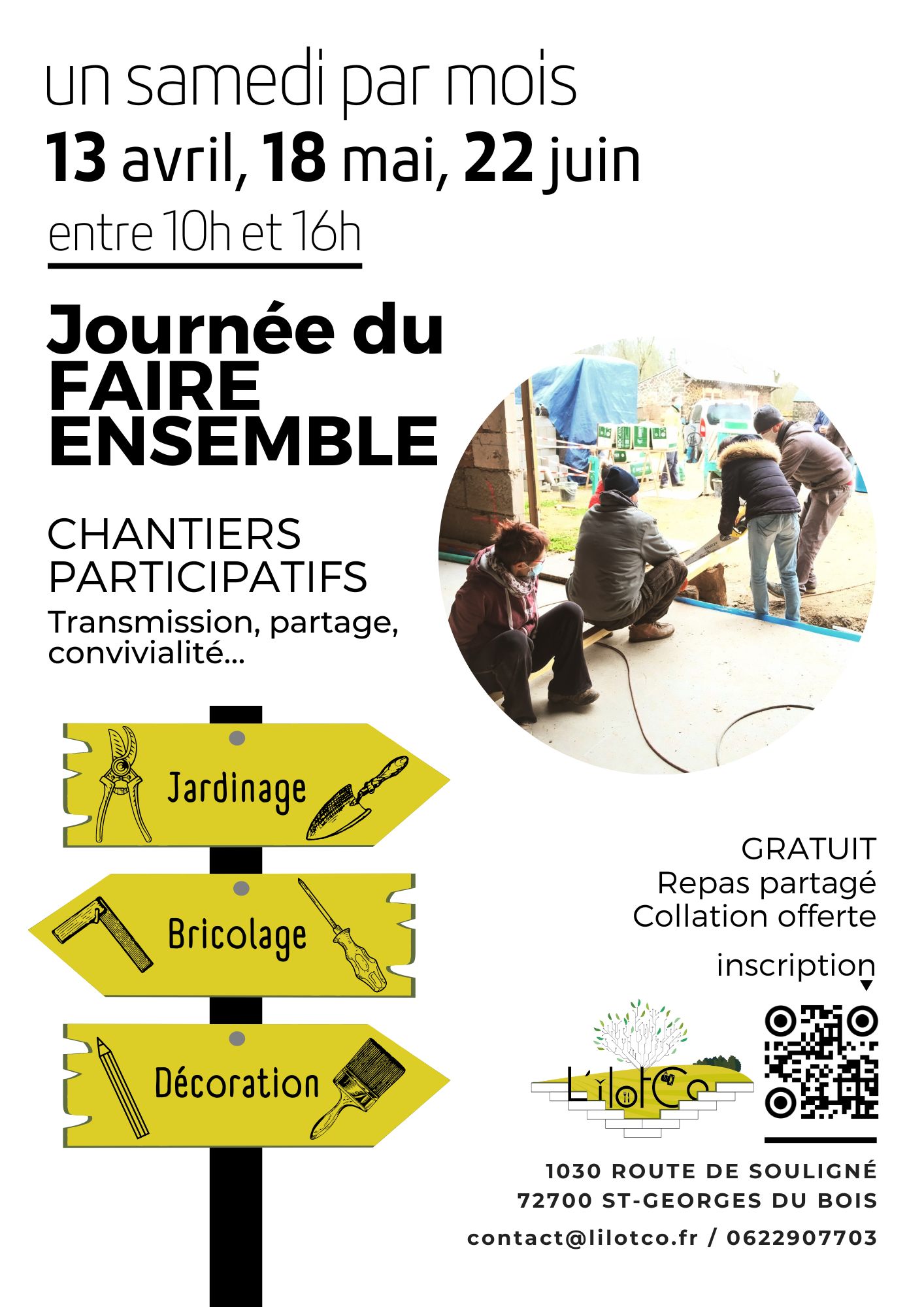 Journée du "Faire Ensemble" ⎪ 1 samedi par mois de sept 2023 à mai 2024 - L'îlotCo